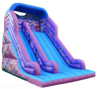 Cina principessa Inflatable Dry Slide, scorrevole rimbalzante gigante porpora di 30ft dello scorrevole di Faires in vendita