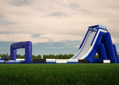 China Wasserdichte Handelswasserrutsche, lang riesiges aufblasbares Dia mit Logo-Drucken zu verkaufen