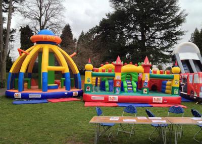 China CE Outdoor Inflatable Bouncy Castle With Slide , Commercial Adult Bouncy Castle for sale
