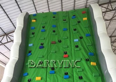 China Jungle Green Kids Inflatable Climbing Wall For Amusement Inflatable Play Equipment for sale