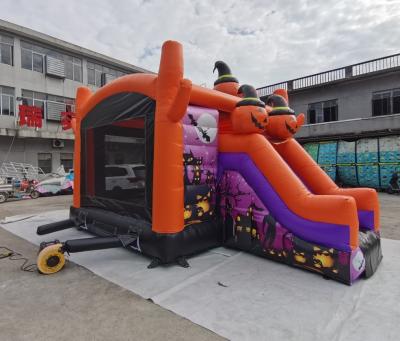 Cina Kids Bounce Playhouse Castello di salto di Halloween con scivolo resistente al fuoco in vendita