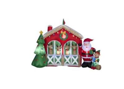 China Giant Custom Advertising Inflatables Waterproof Oxford Cloth Christmas House for sale