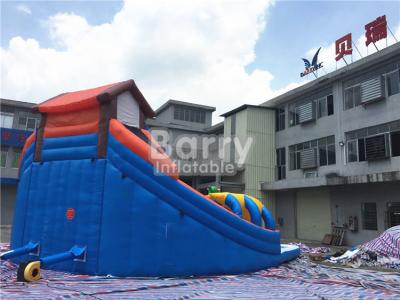 China Backyard Inflatable Water Slides And Pool Bouncy Water Slides Customized for sale