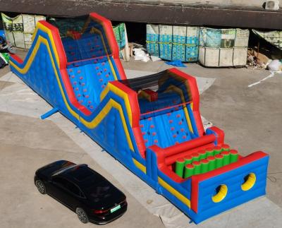 China Colorful PVC Inflatable 5k Obstacle Course Bounce House For Kids And Adults for sale