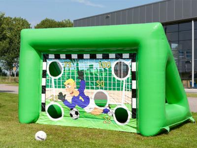 China Outdoor Inflatable Sports Games Portable Kids Inflatable Football Soccer Goal for sale