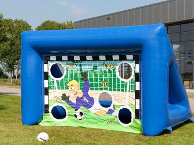 China Outdoor Inflatable Sports Games Portable Kids Inflatable Football Soccer Goal for sale