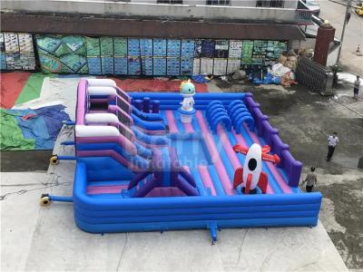 China Custom Tarpaulin Inflatable Trampoline Park Attractive Inflatable Playground Bouncy Castle for sale