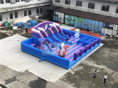 China Custom Tarpaulin Inflatable Trampoline Park Attractive Inflatable Playground Bouncy Castle for sale