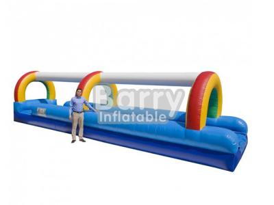 China Commercial Rainbow Inflatable Water Slide Inflatable Slip And Slide For Kids for sale