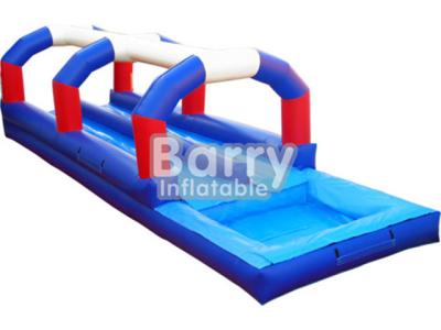 China Blue / Red / White Double Lane Inflatable  With Pool Animal Theme for sale