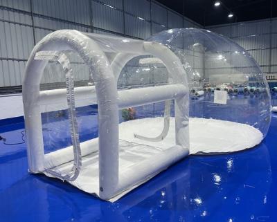China 1mm PVC Transparent  Inflatable Bubble Camping Tent Digital printing for sale