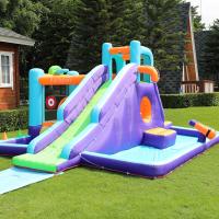 China PVC Kids Bounce Backyard Inflatable Slides Customized Theme for sale