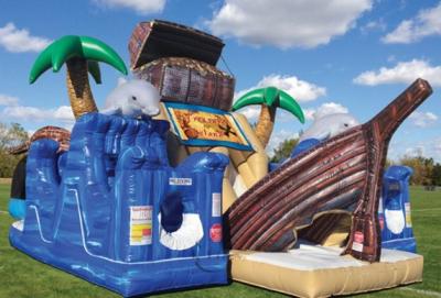 China EN71 Inflatable PVC Bouncy Castle Combo Bounce House With Slide for sale
