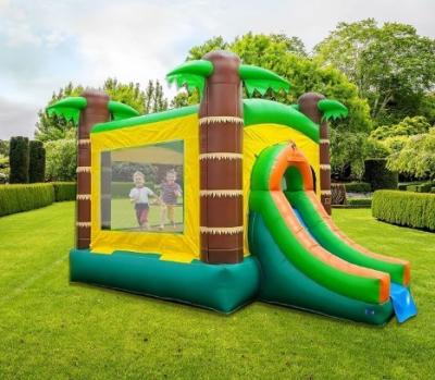 China Animal Theme Inflatable Bounce House With Slide For Childrens Bouncy Castle for sale