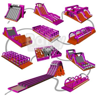 중국 성인용 부풀이 장애물 코스 대형 도전 레이스 콤보 거대 부풀이 5km 러닝 게임 판매용