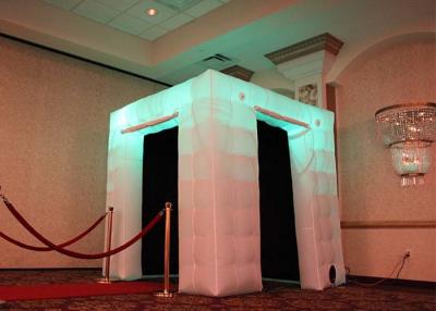 China Romantic Inflatable Photo Booth LED Light 2.4m Color Changed With Blower for sale