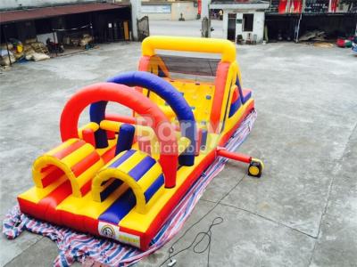 China Interactive Challenge Kids Adult Inflatable Obstacle Course Bounce House Rentals for sale
