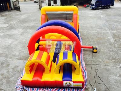 China Interactive Challenge Kids Adult Inflatable Obstacle Course Bounce House Rentals for sale