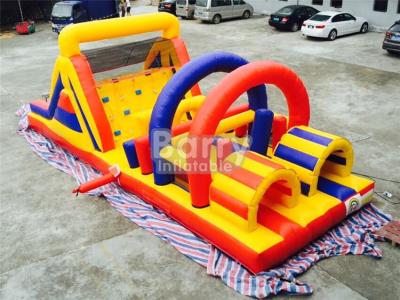 China Interactive Challenge Kids Adult Inflatable Obstacle Course Bounce House Rentals for sale
