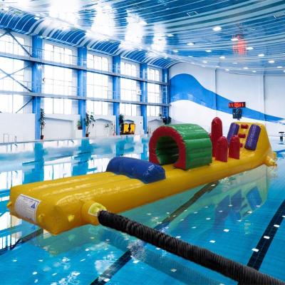 China Single Lane 8m Junior Challenge Pool Float Inflatable Aqua Run For Swimming Pool Running for sale