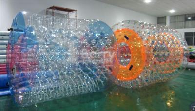 China PVC 0.6 Or 0.9mm Inflatable Water Park Games , Inflatable Water Roller For Adults for sale