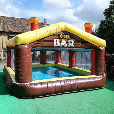 China Bar de piscina inflável Bar de lazer para várias pessoas Sofá-sede Flutuante Bar de piscina inflável for sale