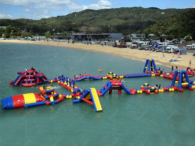 China Amusement Park PVC Inflatable Floating Water Park Determined By The Size And Made Of PVC Material for sale