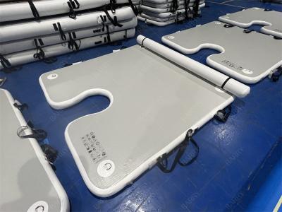 중국 호화로운 수상 스포츠 게임 2x2x0.1m 회색 부풀이 도크 플랫폼 보트 정류용 착륙 매트 판매용