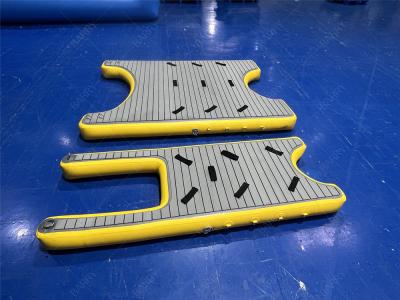 China Drop Stitch Inflatable Swim Platform Floating Dock ,  Inflatable U Dock Platform Station For Boat And Jet Ski for sale