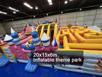 China Indoor Inflatable Playground Blow Up Water Playground Floating On Lake Pool for sale