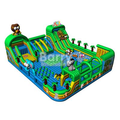 China Custom Kids Playground Games Zoo Theme Park Inflatable Indoor Park Near Me for sale