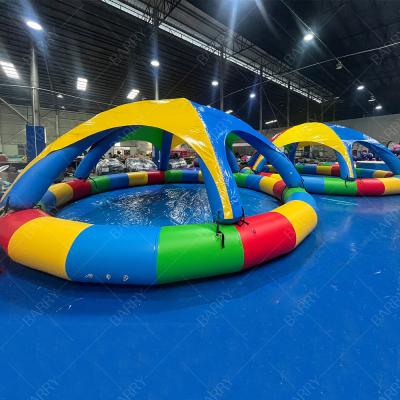China 8m PVC Inflatable Swimming Pool with Tent for Commercial Use for sale