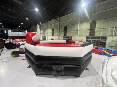 Inflatable Mechanical Bull Ride for Adults - Red Rodeo Simulator