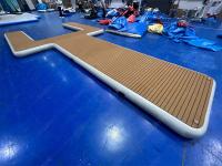 China Customizable Inflatable Floating Dock PVC EVA Water Platform for sale