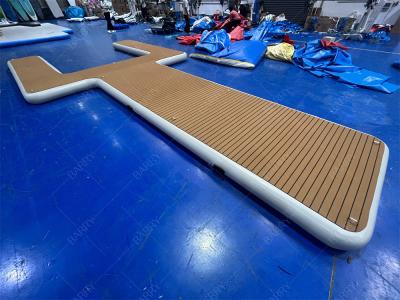 China Customizable Inflatable Floating Dock PVC EVA Water Platform for sale