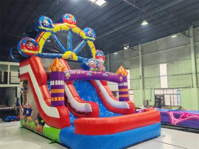 China Joker Theme Ferris Wheel Inflatable Slide 6x4M Custom Color for sale
