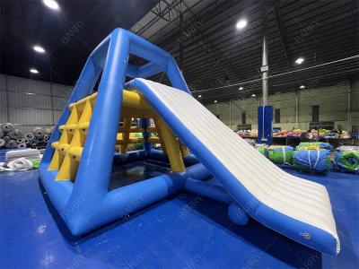 China New Design Water Park Inflatable Climbing Tower Floating Water Slide For Aqua Park Inflatable Water Games For Kids And Adults for sale