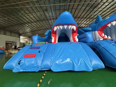 China Large SharkInflatable Slide For Pool Summer Swimming Pool Slide Inflatable Water Slide For Kids And Adult for sale