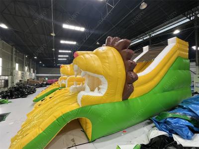 China Quality Assurance Lion Inflatable Pool Slides, Inflatable Water Slide For Inground Pools for sale