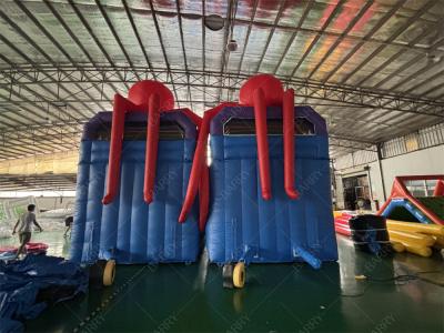 China Sea World Theme Octopus  Inflatable Pool Slide，Inflatable Slide For Pool Backyard Water Park for sale