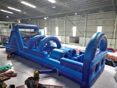 Cina Commerciale Blu Moderna Casa di rimbalzo Corso di ostacoli gonfiabile con scivolo Per adulti Bambini in vendita