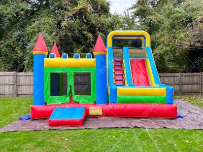 China Custom Theme Inflatable PVC Tarpaulin Combo Castle Slide Bouncy Castle for Kids for sale