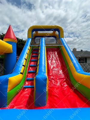 China Custom Theme Inflatable PVC Tarpaulin Combo Castle Slide Bouncy Castle for Kids for sale