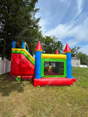 China Custom Theme Inflatable PVC Tarpaulin Combo Castle Slide Bouncy Castle for Kids for sale