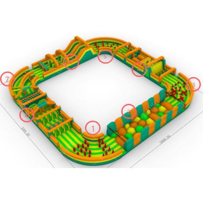 Κίνα Προσαρμοσμένο Εμπορικό Φουσκωτό Παιδική Χαρά με Εμπόδια Συναρπαστική Διασκέδαση για Όλες τις Ηλικίες προς πώληση