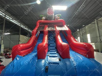 China High Quality Popular Huge Jungle Dinosaur Theme Inflatable Water Slide With Pool for sale
