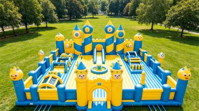 China Inflatable Bounce House Combo | Giant Kids Playground with Slide, Obstacle Course & Jumping Area | Commercial PVC for Party Rentals, Schools & Festivals for sale