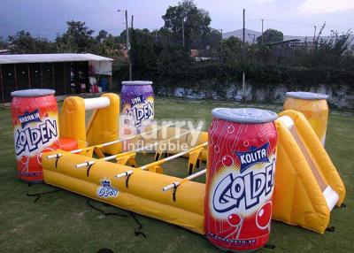Commercial Entertainment Mini Inflatable Soccer Game For Play 3 Years Warranty