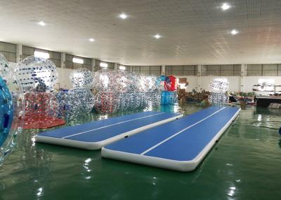 Cina Pista di aria di ruzzolamento gonfiabile blu materiale di DWF per ginnastica in vendita