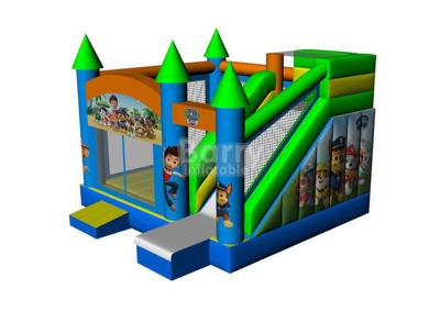 China Customized 0.5mm PVC Inflatable Bounce House With Slide Combo for sale